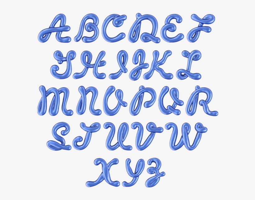 Glossy Blue Font - Transparent Font Alphabet - 595x595 PNG Download ...