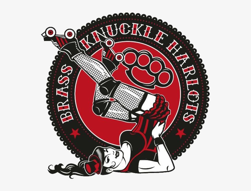 Brass Knuckle Harlots - Roller Derby Logos - 551x545 PNG Download - PNGkit