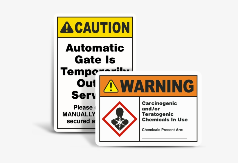 Download Transparent Custom Ansi-osha Safety Signs - Ansi Safety Signs ...