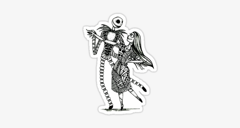 Download Transparent "jack And Sally, The Love Story" Stickers By ...