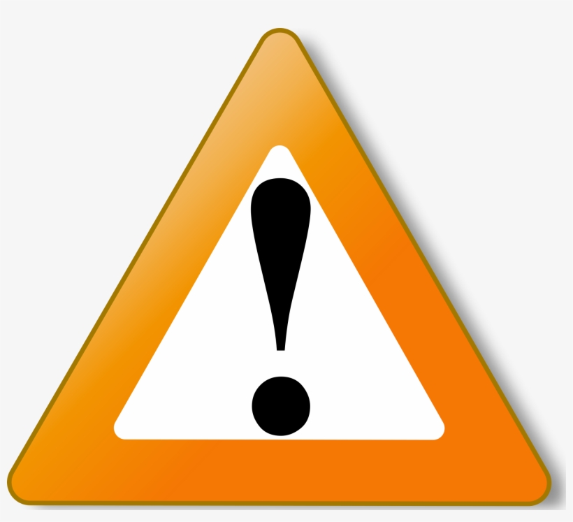 Cool Clipart Hazard - Warning Orange - 600x517 PNG Download - PNGkit