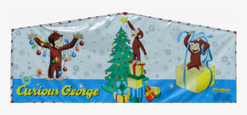 Curious George Merry Christmas - Curious George - 750x301 PNG Download ...
