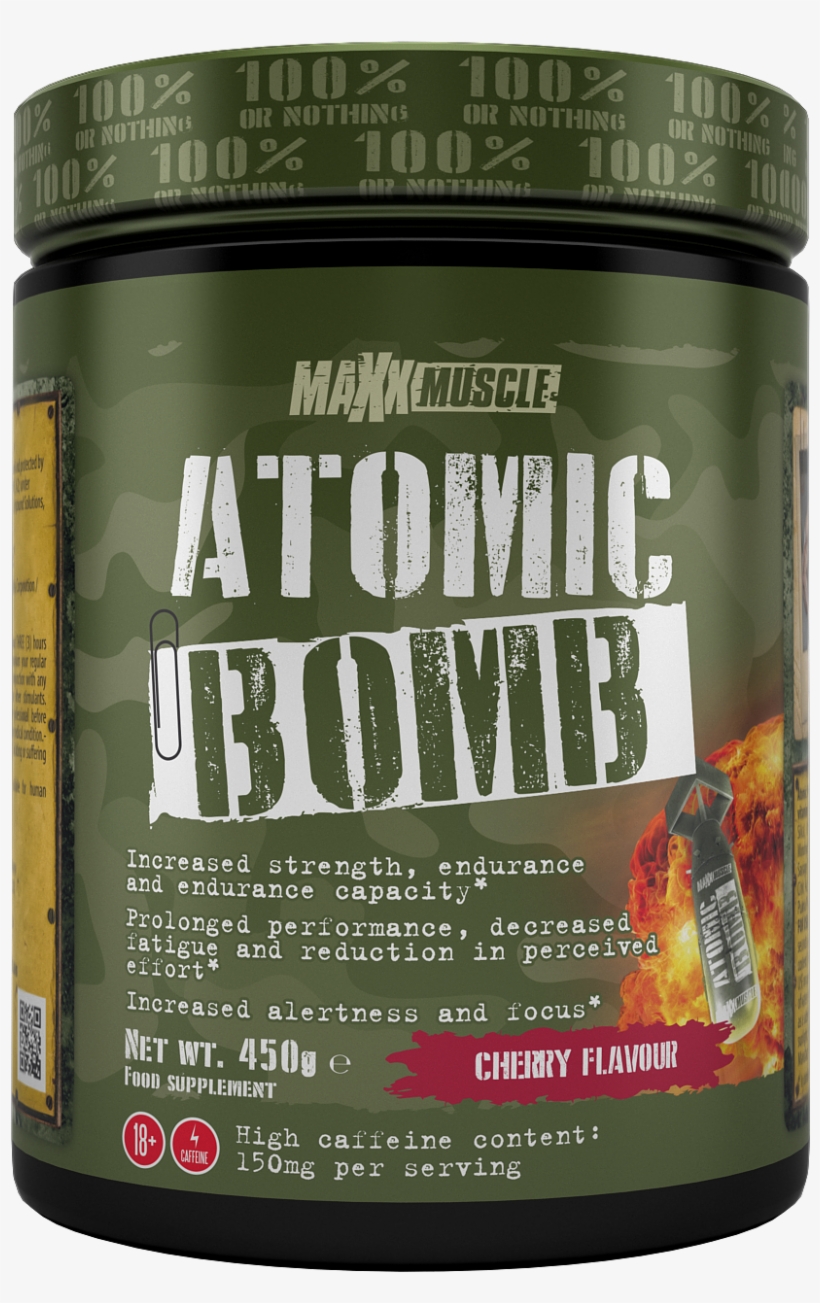 Maxxmuscle Atomic Bomb 450g - Atomic Bomb Pre Workout - 904x1394 PNG ...