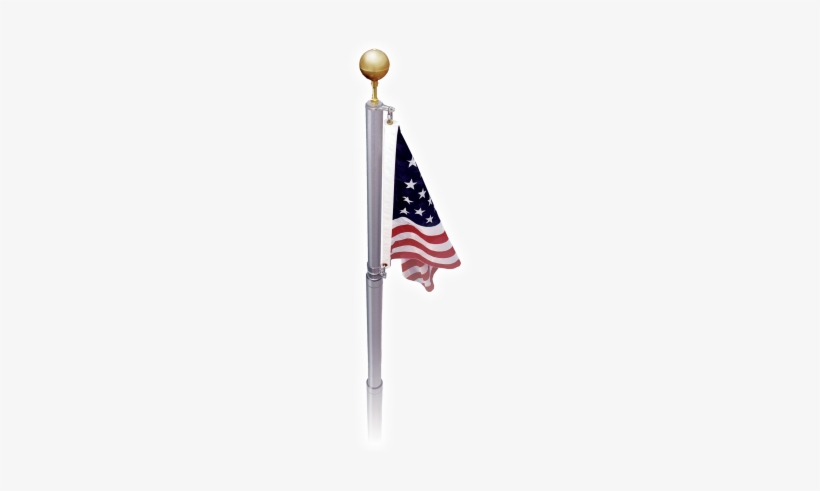 17' Residential Aluminum Telescopic Flagpole Kit - 17 Ft. Liberty ...
