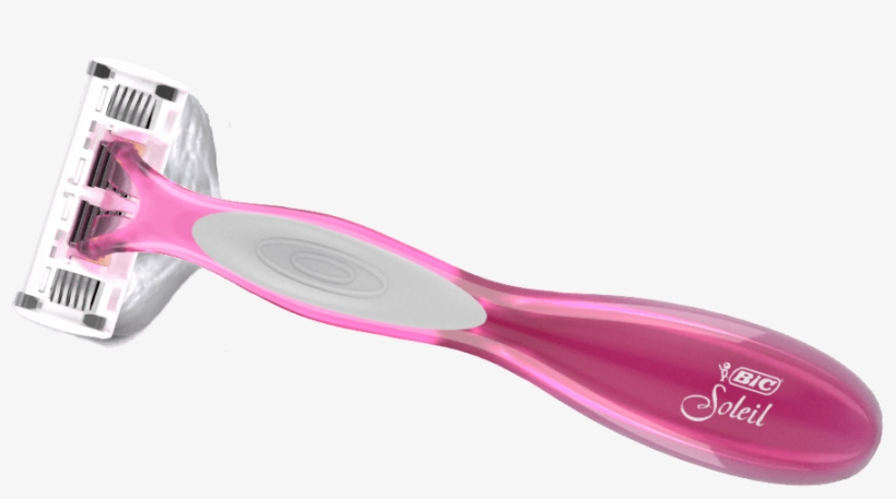 Bic Soleil Razors - Pink Razor Transparent - 889x453 PNG Download - PNGkit