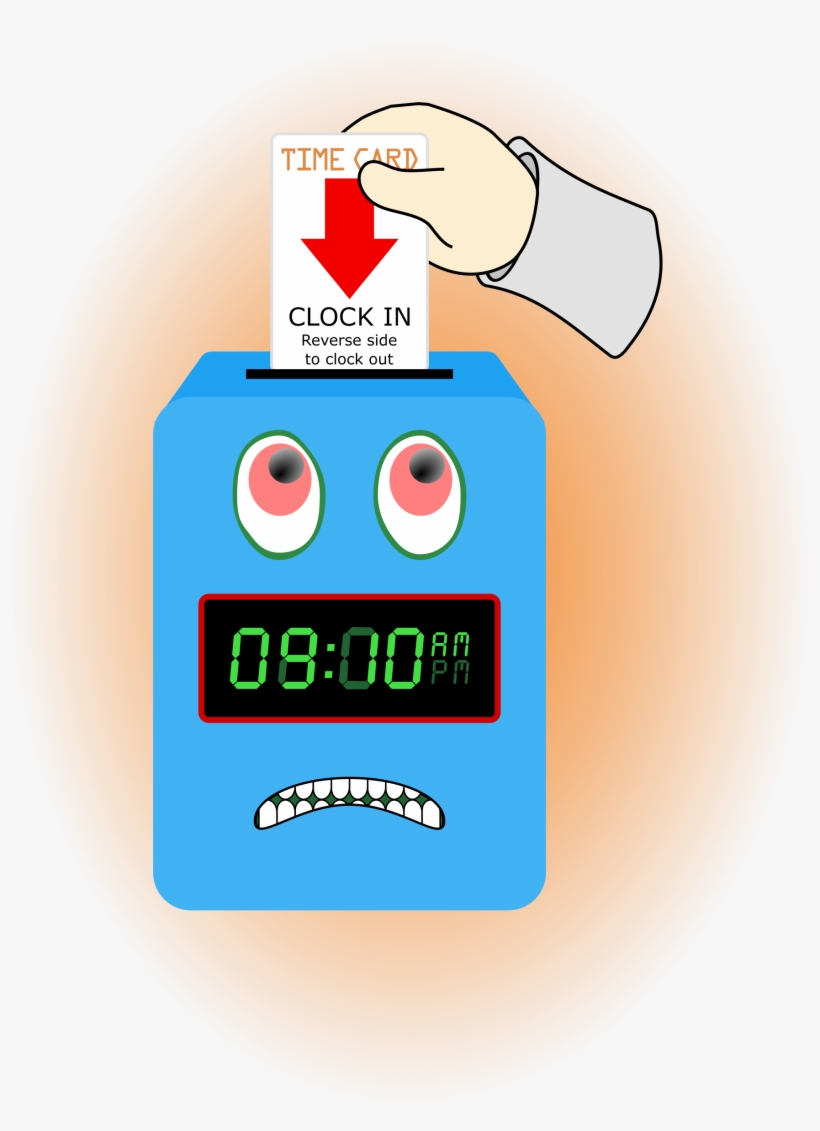 Clock Clip Cartoon - Time Clock - 582x776 PNG Download - PNGkit
