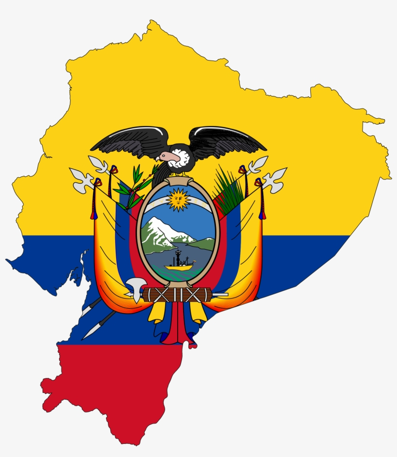 Ecuador Flag Map - 2048x2258 PNG Download - PNGkit