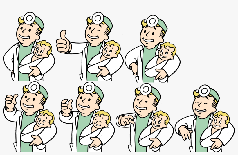 Vaultboy Animationsbaby - Fallout Vault Boy Baby - 1624x1024 PNG ...