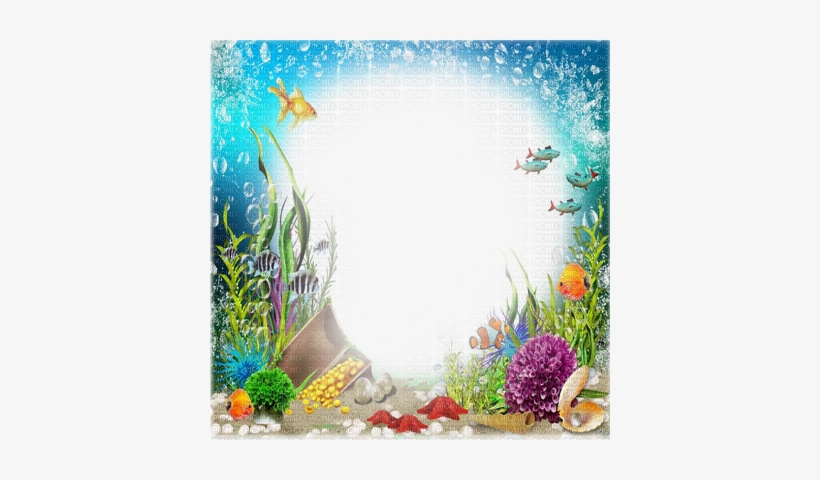 Sea Underwater Frame - Underwater Frame - 400x400 PNG Download - PNGkit