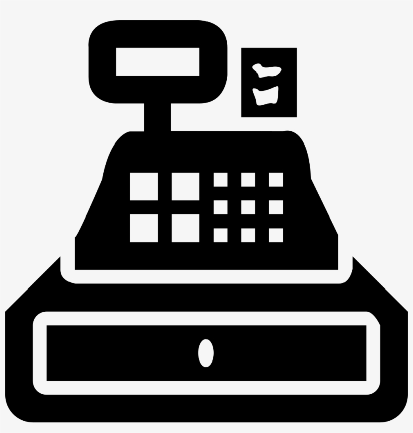 Banner Transparent Stock Cash Register Clipart Black - Clip Art ...