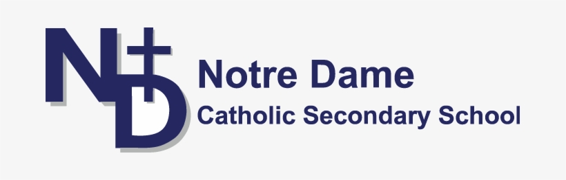 Notre Dame Catholic Secondary School Logo - 687x182 PNG Download - PNGkit