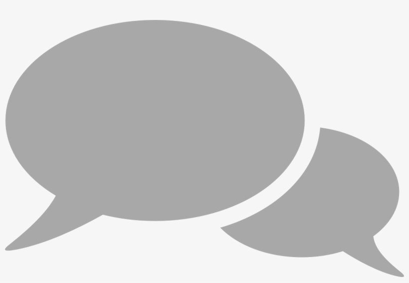 Download Transparent Conversation Icon Png For Kids - Grey Speech ...