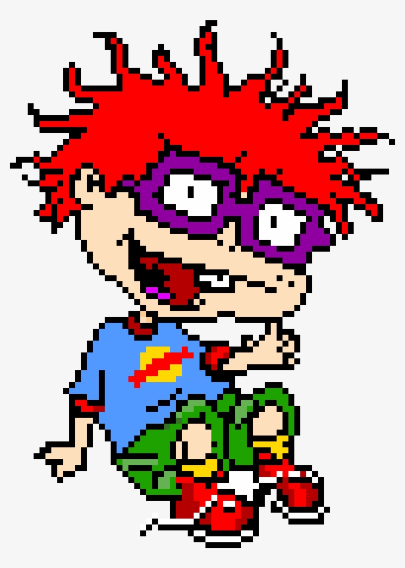 Chuckie - Minecraft Pixel Art Rugrats - 1200x1200 PNG Download - PNGkit