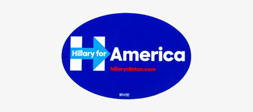 Hillary For America Oval Car Magnet - Bumper Sticker On Nice Car ...