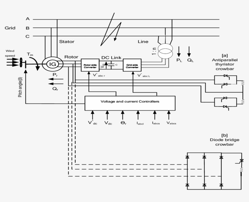 Typical Crowbar Circuits - Diagram - 850x595 PNG Download - PNGkit