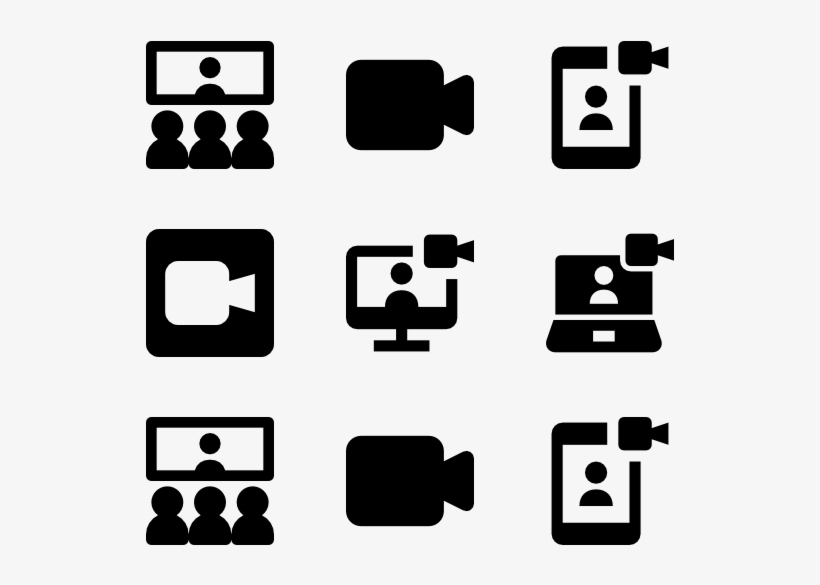 Video Meeting 6 Icons View 2 Packs - Graph Icon Vector - 600x564 PNG ...