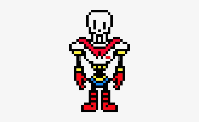 Papyrus - Disbelief Papyrus Pixel Art - 380x450 PNG Download - PNGkit