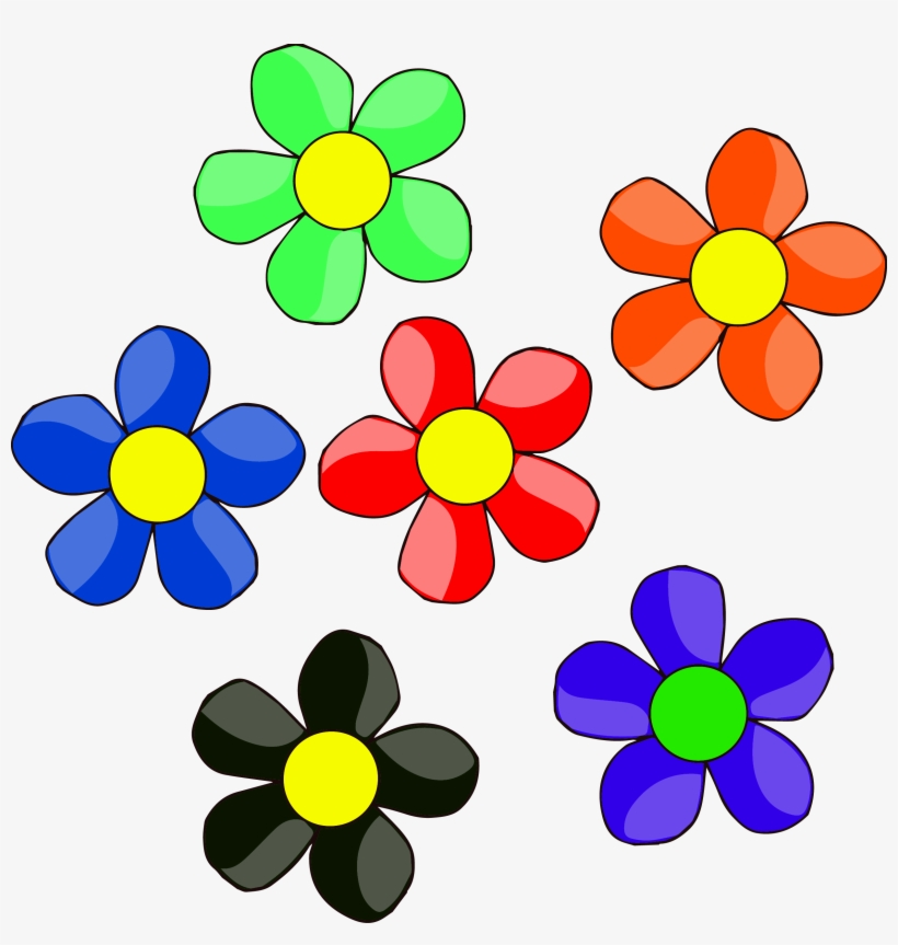6 Daisy Flower Clip Art Png Clipart - Flower Clip Art - 2471x2482 PNG ...
