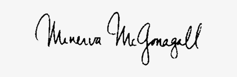 Download Transparent Minerva Mcgonagall Sig - Harry Potter Mcgonagall ...