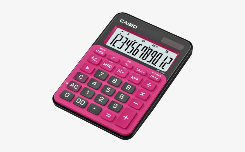Download Pink Business Calculator Png Image - Casio Ms 20nc Brd - 500x461 PNG Download - PNGkit