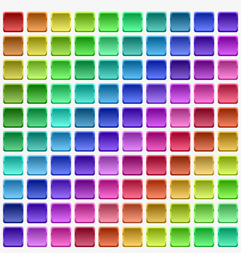 Custom Color Button Icons - 2400x2400 PNG Download - PNGkit