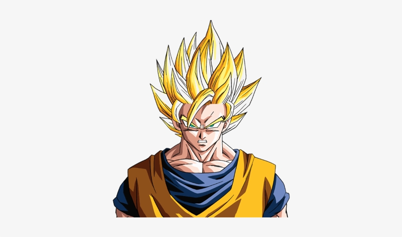 Saiyan-goku - Goku Hair Super Saiyan - 416x408 PNG Download - PNGkit