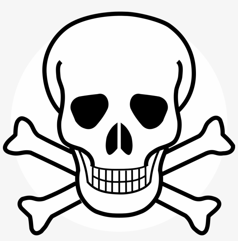 Dead Clipart Death Symbol - Skull And Crossbones - 1061x1024 PNG ...