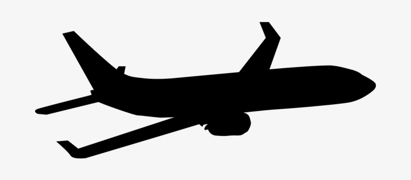 Airplane With Banner Silhouette