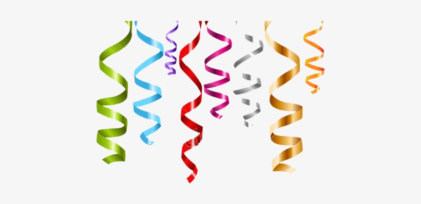 Free Confetti Clipart Image - Streamer Png - 541x386 PNG Download - PNGkit