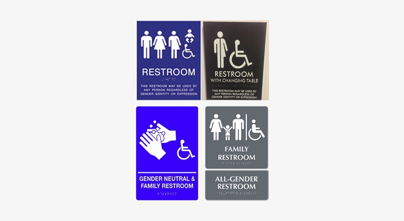 Download Transparent Examples Of Gender-neutral Bathroom Signs For ...