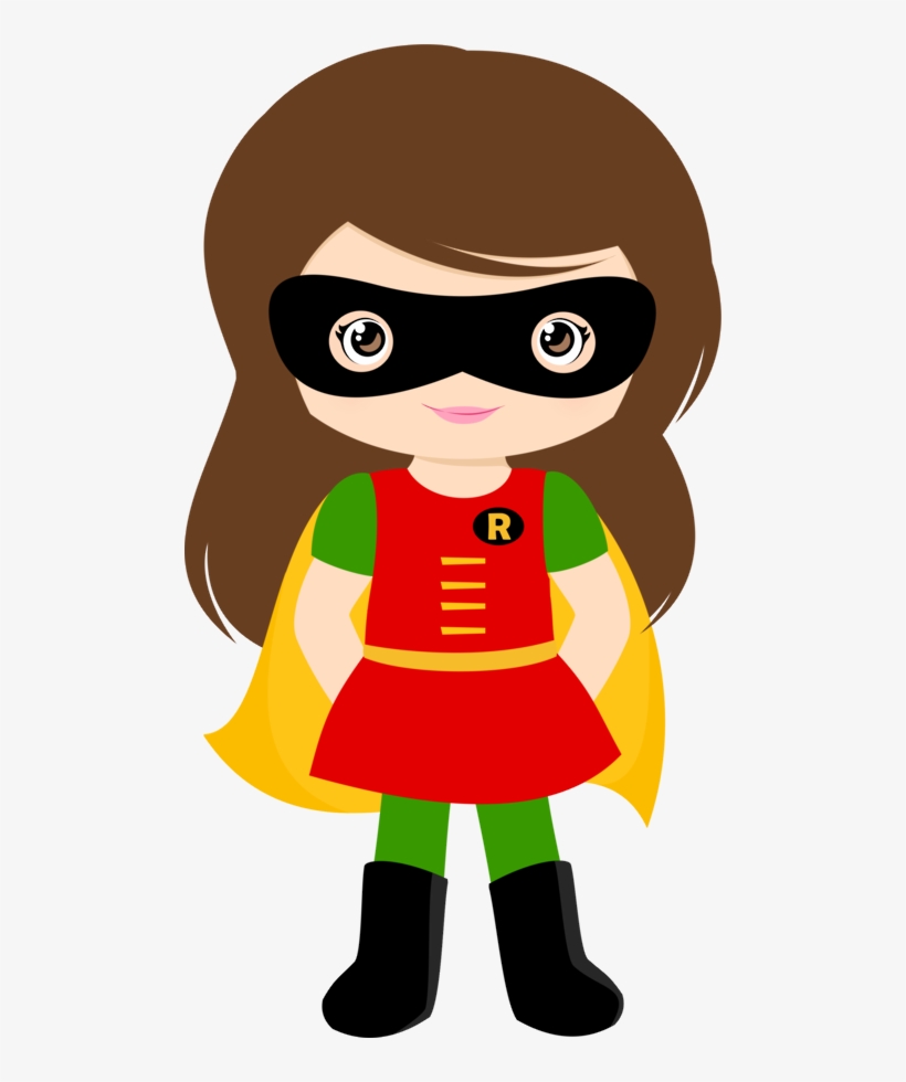 Hero Clipart Cape - Robin Girl Clipart - 486x900 PNG Download - PNGkit