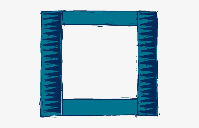 Frame,decoration - Blue - 500x447 PNG Download - PNGkit