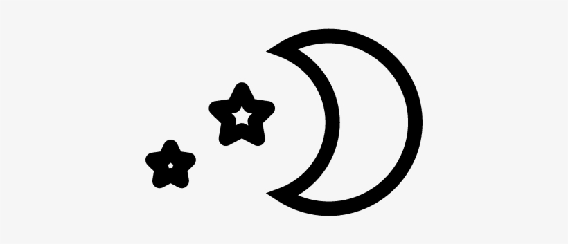 Half Moon With Stars Vector - Moon - 400x400 PNG Download - PNGkit