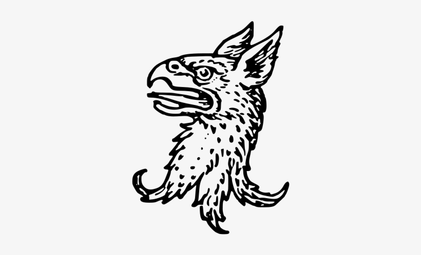 Griffin's Head Erased - Coat Of Arms Griffin Head - 454x528 PNG ...
