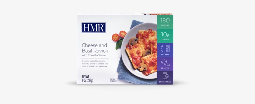Picture Of Cheese & Basil Ravioli With Tomato Sauce - Hmr Diet ...