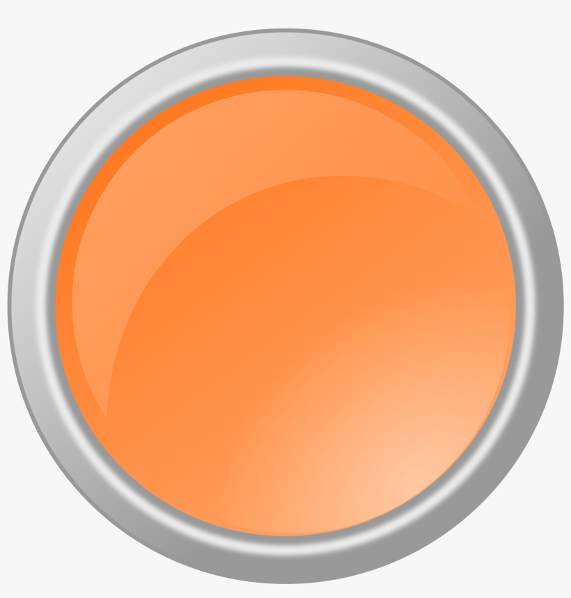 Download Transparent A Shiny Light Orange Button - Orange Light Icon ...