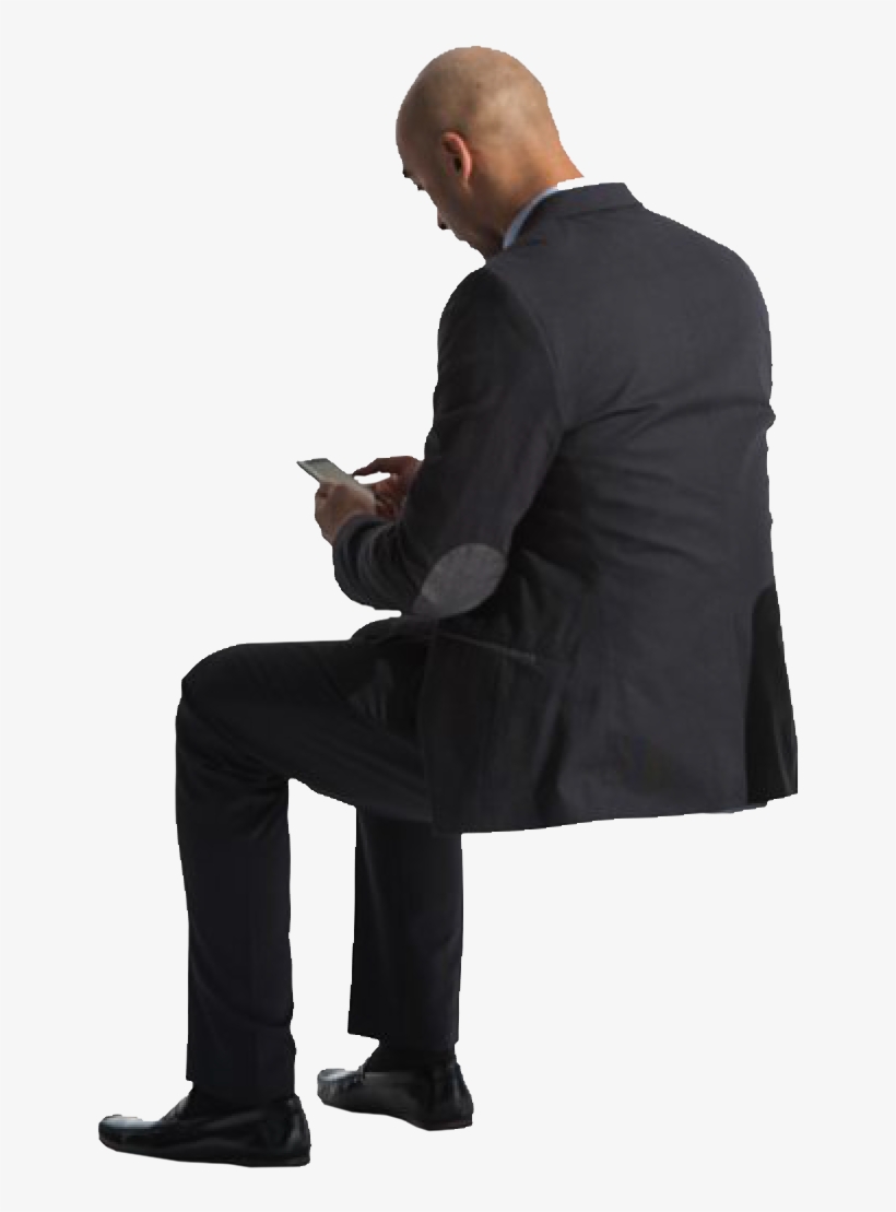 Person Sitting Back View