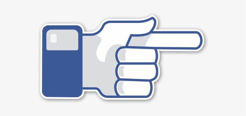 A Pointing Finger Sticker - Blue Pointing Finger Sticker Like - 600x338 ...