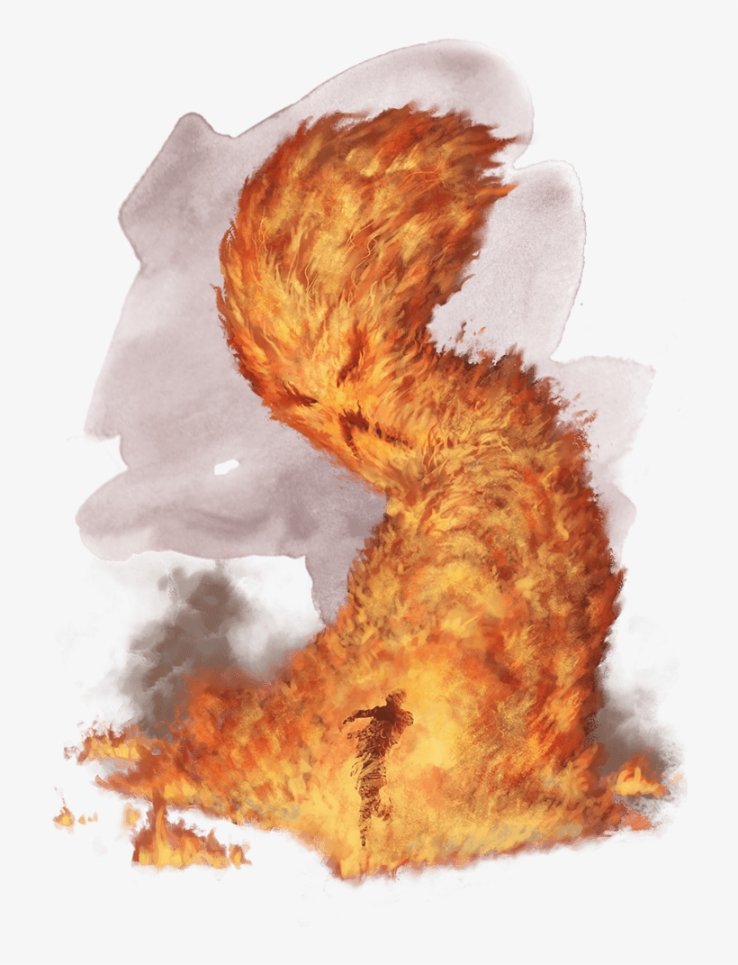 19 - Fire Primordial D&d - 722x1000 PNG Download - PNGkit