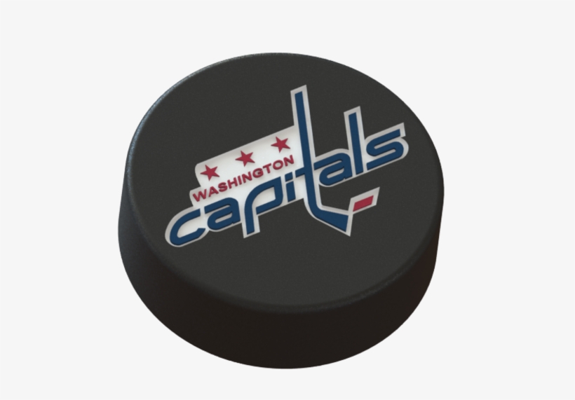 Download Transparent Washington Capitals Logo On Ice Hockey Puck 3d ...