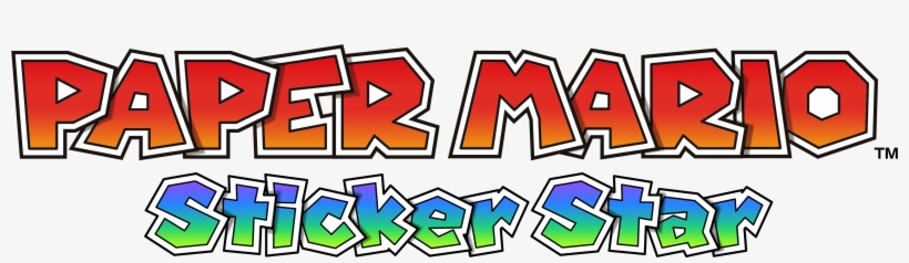 Download Transparent Paper Mario Sticker Star Logo - PNGkit