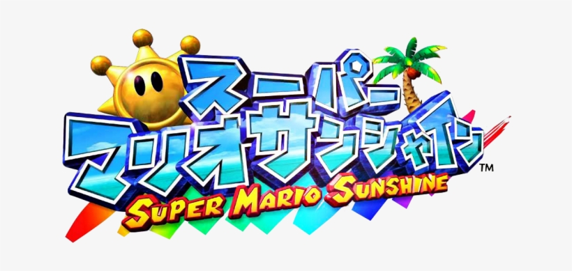 Super Mario Sunshine Logo Png Free Library - Super Mario Sunshine ...