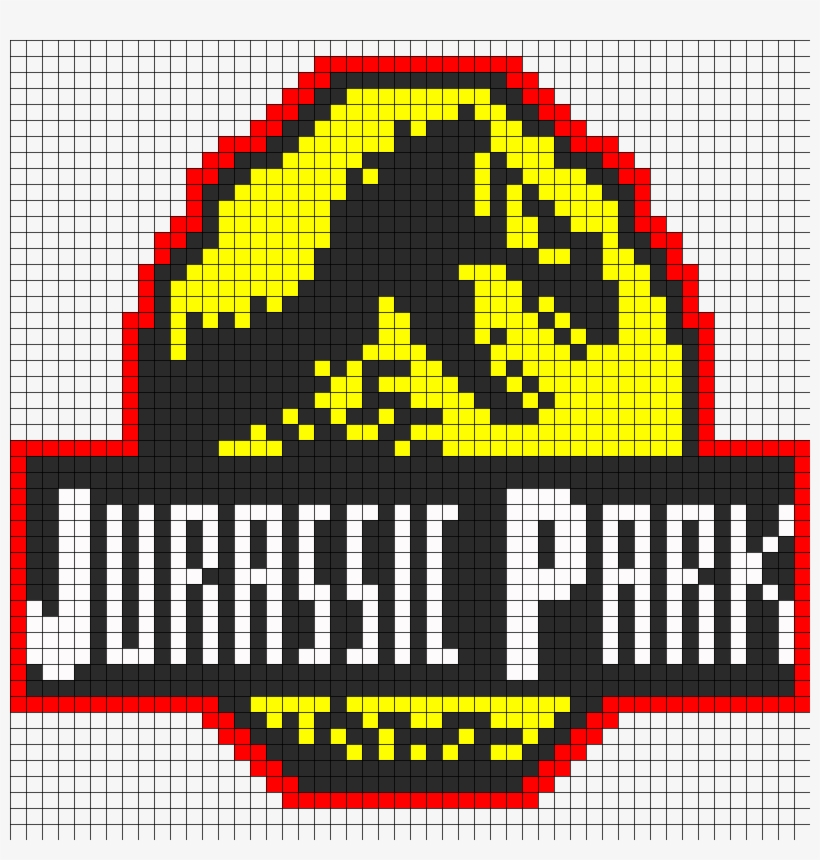 Jurassic Park Logo Perler Bead Pattern / Bead Sprite - Jurassic Park ...