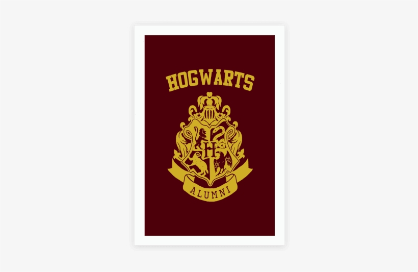 Hogwarts Alumni Crest Poster - Hogwarts Honor Student Harry Potter Car ...