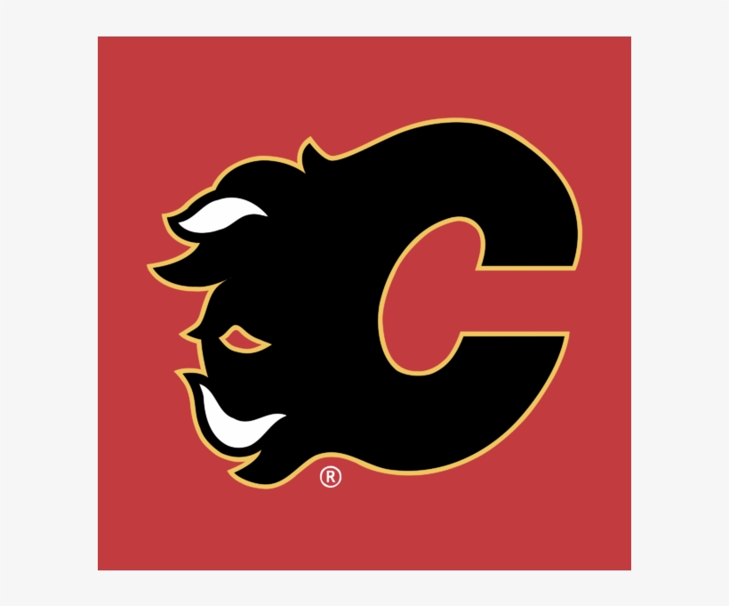 Calgary Flames Logo Black - 800x600 PNG Download - PNGkit