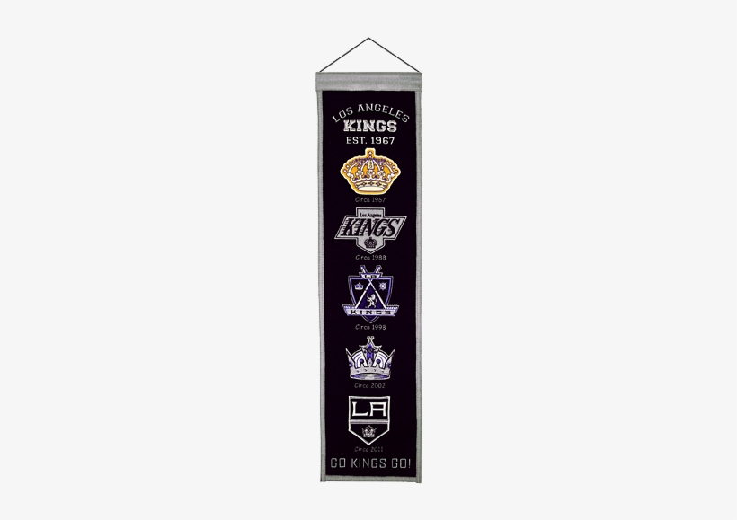 Los Angeles Kings 8" X 32" Embroidered Wool Heritage - 500x500 PNG ...