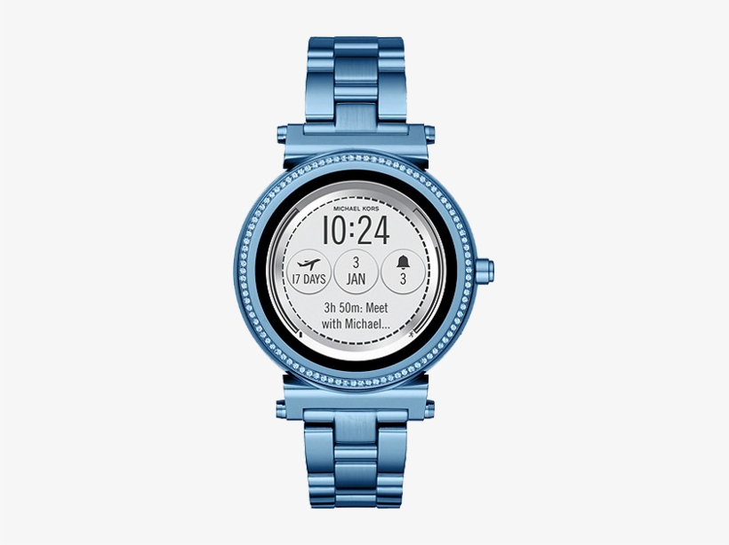 Michael Kors Smartwatch Blue - 295x534 PNG Download - PNGkit