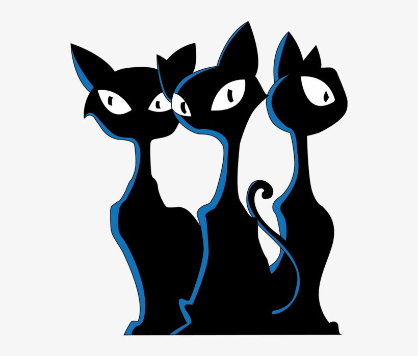 Creating My Stray Cat Three Logo - Three Cats Png - 600x650 PNG ...