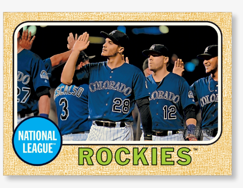 Colorado Rockies 2017 Topps Heritage Baseball Teams - 2000x2000 PNG ...