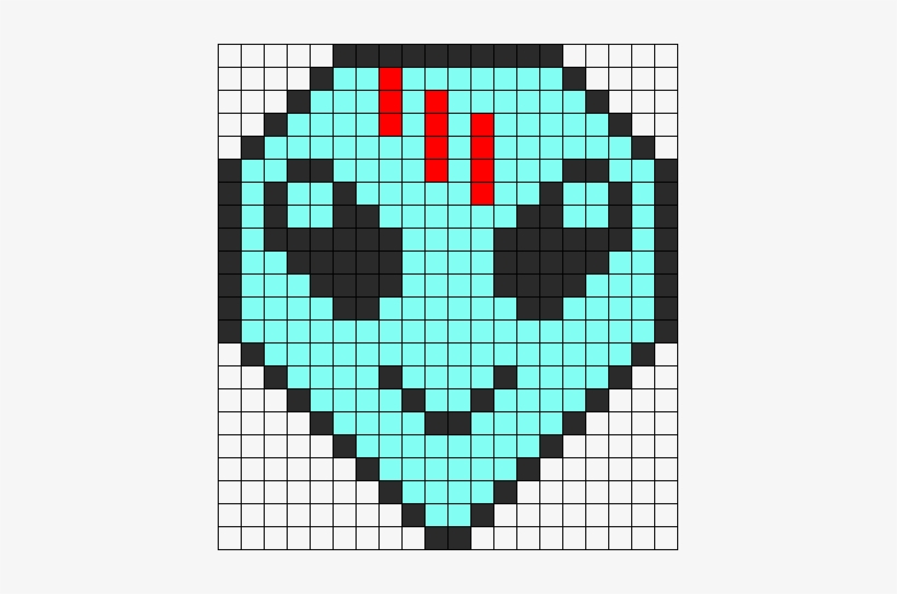 Skrillex Alien Perler Bead Pattern / Bead Sprite - Allien Perler Bead ...